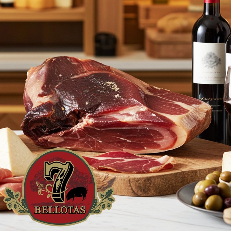 Acorn-Fed Iberico Shoulder Ham Boneless | 7 BELLOTAS® Weight Piece + 2 ...